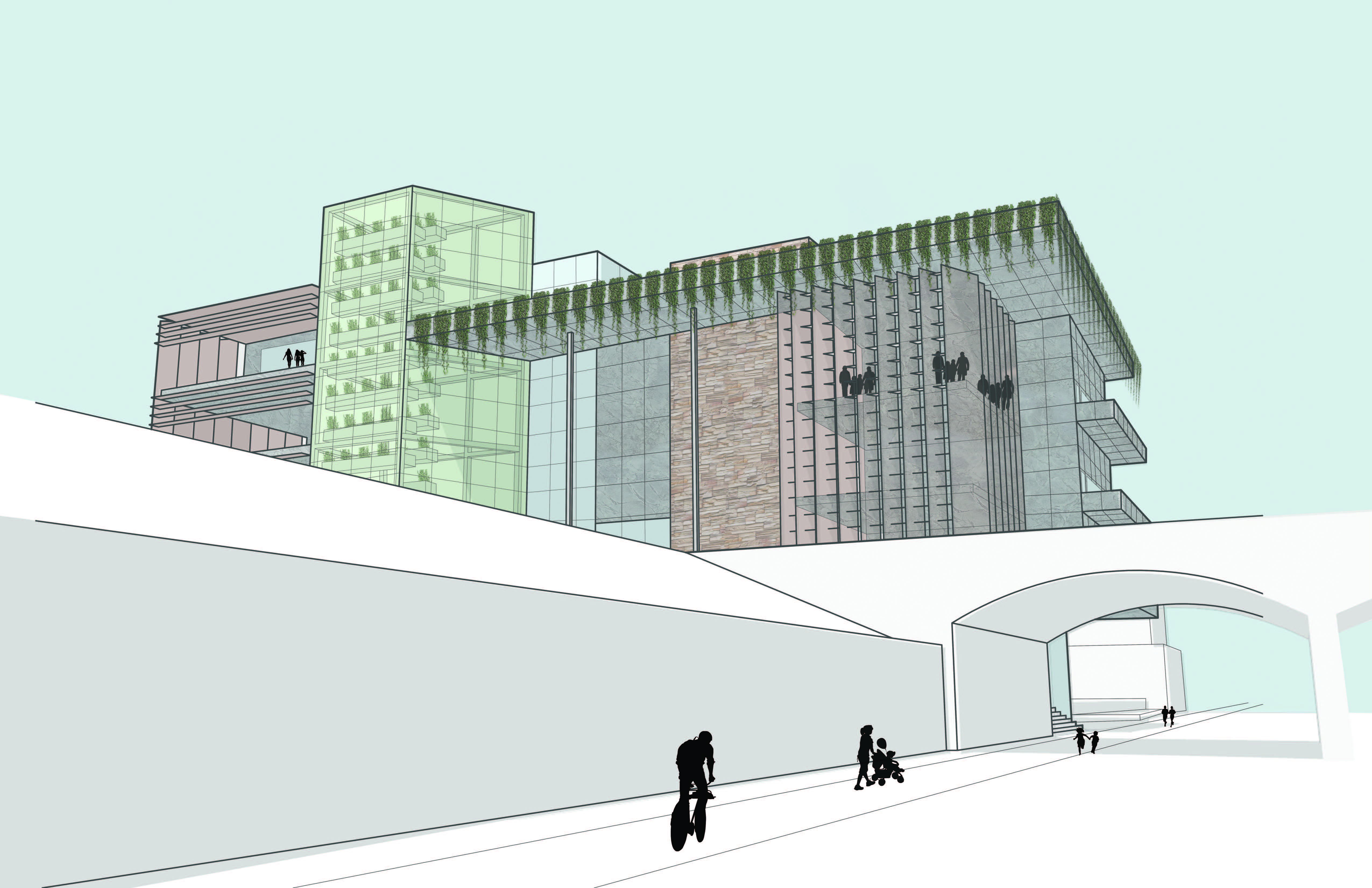 Deq Perspective Render – MadHat-Architects.com – Mitchell Maxwell